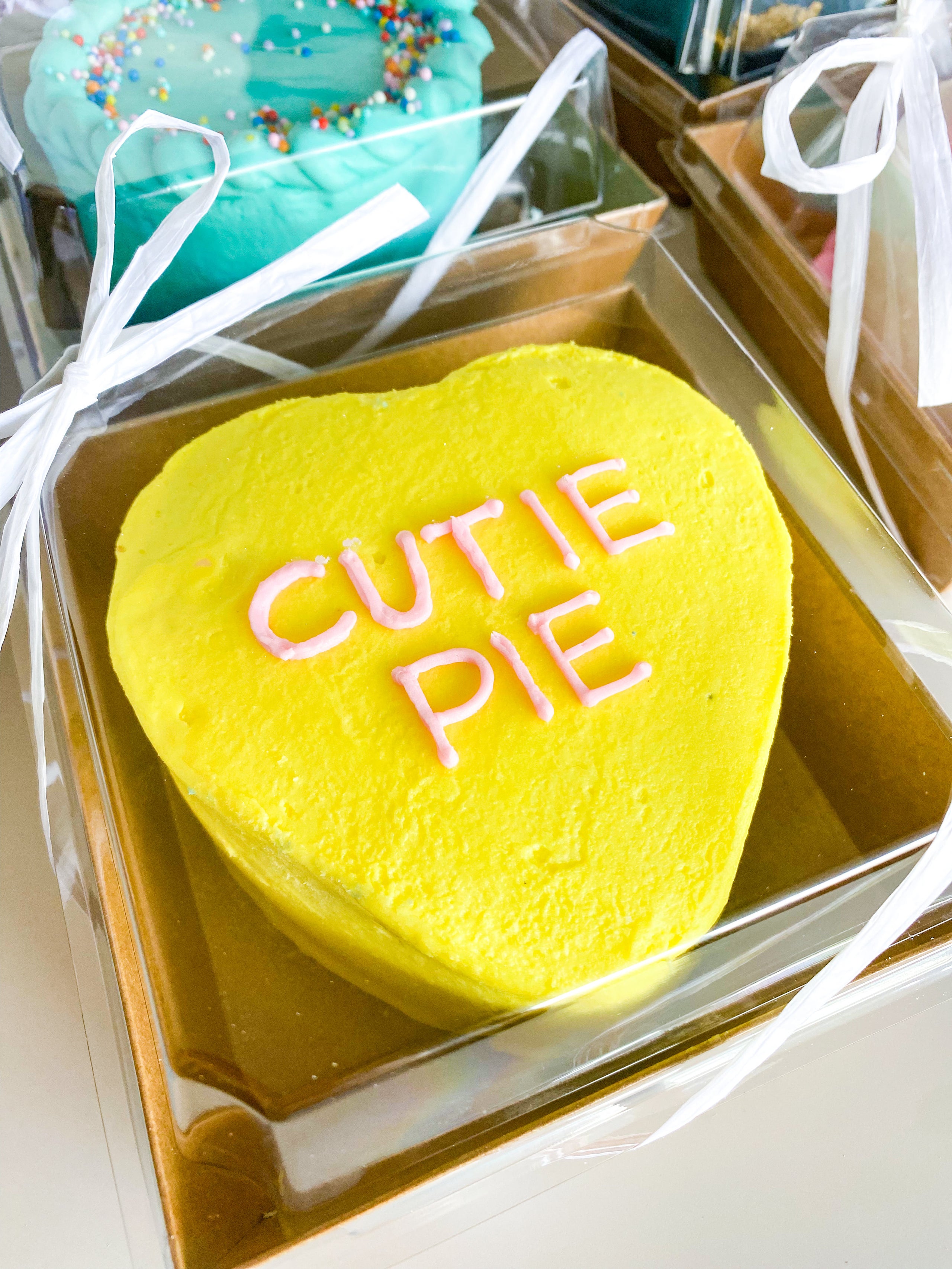 Mini Conversation Heart Cake | Confections of a Midnight Baker